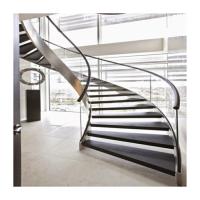 China Timber step curved stair lifts Puerto Rico stairway curved for sale