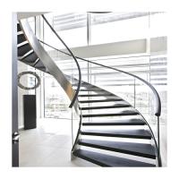 China Wood treads how to build a curved staircase Netherlands Antilles circular stairway design for sale
