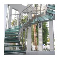 China Project Fiber glass outdoor curved staircase arch stairs for sale