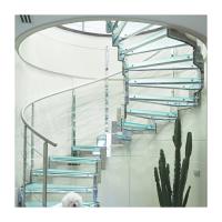 China Project Fiber glass outdoor curved staircase arch stairs for sale