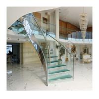 China Project Fiber glass outdoor curved staircase arch stairs for sale