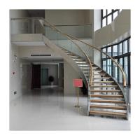 China Wood step making curved stairs Brisbane curved stairway cad for sale