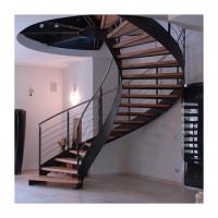 China Timber wooden step curved stair nosing vinyl Abbotsford curved stairway for sale