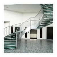 China Save cost Fiber glass grand curved staircase arcways staircase for sale