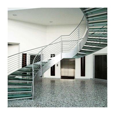 China Save cost Fiber glass grand curved staircase arcways staircase for sale