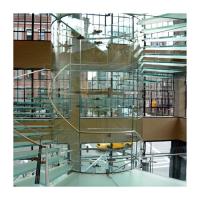 China Save cost Fiber glass grand curved staircase arcways staircase for sale