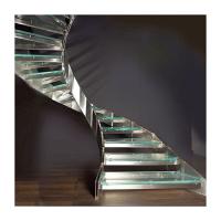 China Save cost Fiber glass grand curved staircase arcways staircase for sale