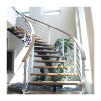 China Arc Curved Wooden Staircase Bottom Stairway Tread 100*200*6mm Stair Stringer for sale