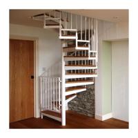 China Wholesale agent professional wood steps stairs decorative indoor spiral staircase for sale
