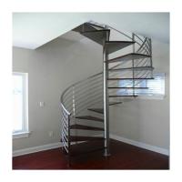 China Factory direct wood stairs luxury used in small space spiral staircase for sale