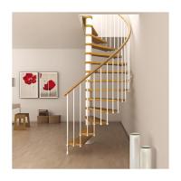 China Factory direct wood stairs luxury used in small space spiral staircase for sale