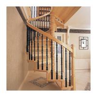 China Fantastic design european design wood stair banister bespoke spiral staircase for sale
