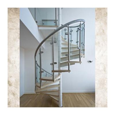 China Department solid wood tread top quality spiral staircase for sale