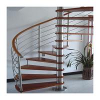 China Factory supply composite wooden stairs for gardening best sell spiral staircase for sale