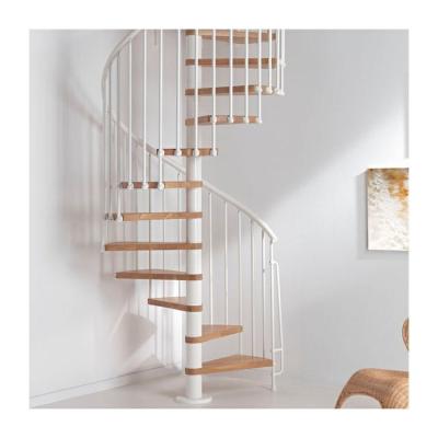 China Manufacturer supply solid wood step whole sale spiral staircase for sale