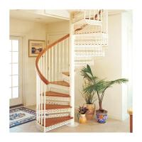 China Original factory strong steel wood tread spiral modern design staircase for sale