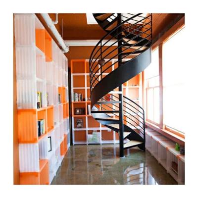 China Modern building customize wood balcony banister solid spiral elegant staircase for sale
