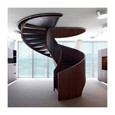 China Factory price wooden tread stairs design matte spiral staircase for sale