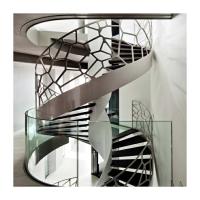 China Factory supply steel wood step stairs cool spiral spiral staircase for sale