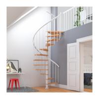 China Factory supply steel wood step stairs cool spiral spiral staircase for sale