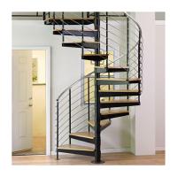 China WilliamArchi acacia glass stair treads indoor spiral crystal staircase for sale