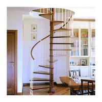 China WilliamArchi acacia wood stair tread steel measures spiral staircase for sale