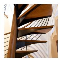 China WilliamArchi contemporary wood stairs small space spiral staircase for sale