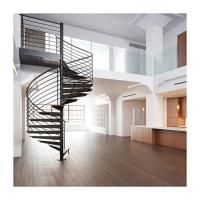China Foshan factory wood stair tread covers measure spiral staircase for sale