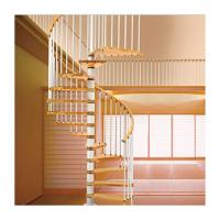 China Foshan factory wood stair tread covers measure spiral staircase for sale