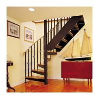 China Firm cable cable stairs steel tread or wooden step victorian spiral staircase for sale