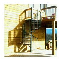 China Firm cable cable stairs steel tread or wooden step victorian spiral staircase for sale