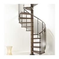 China Factory seller indoor glass wood stairs glass steps spiral staircase for sale