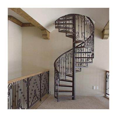 China Foshan factory customized wood stairs measur spiral staircase for sale