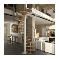 China China factory wood for stairs timber step spiral staircase for sale