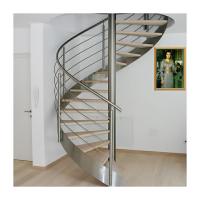 China China factory wood for stairs timber step spiral staircase for sale