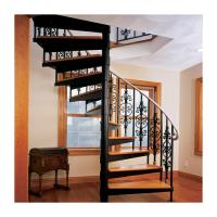 China China factory wood for stairs timber step spiral staircase for sale