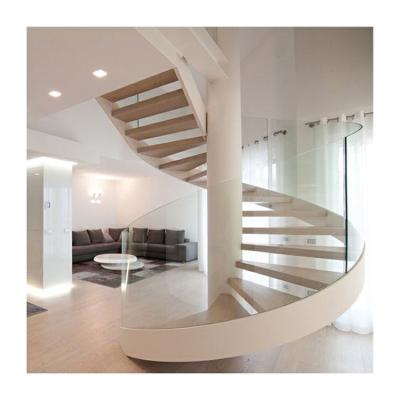 China Museum antique wood stairs grand spiral staircase for sale