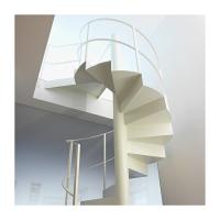 China Villa wood steel stair adjustable best sell spiral staircase for sale