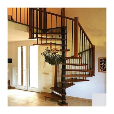 China Firm cable cable fashion wood stairs hot selling spiral staircase for sale