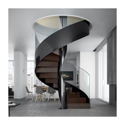 China Made in China wood materials step stair newel post spiral staircase for sale