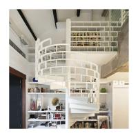 China Used steel beams steel wooden tread holder stairs canada spiral staircase for sale