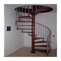 China China factory wooden tread use stairs cheap modern spiral staircase for sale