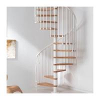 China Step stool steel wood round stairs used home spiral staircase for sale