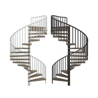 China Factory direct wood stairs measures spiral staircase for sale