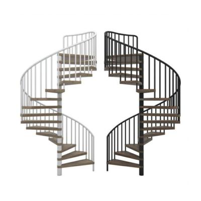 China Factory direct wood stairs measures spiral staircase for sale