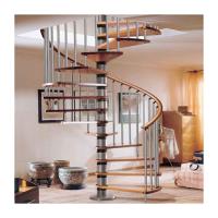 China General direct sales stair step tread wood stairs stylish spiral staircase for sale