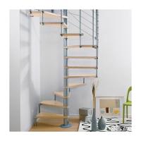 China General direct sales stair step tread wood stairs stylish spiral staircase for sale