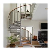 China General direct sales stair step tread wood stairs stylish spiral staircase for sale