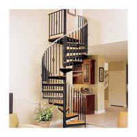 China China manufacturer walnut hardwood stair outdoor glass spiral staircase for sale