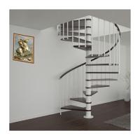 China House project olid wood design spiral steel spiral staircase for homes for sale